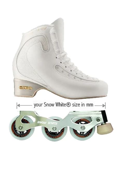 Snow White Artistic Inline Figure Skates Frame System Esta Canada