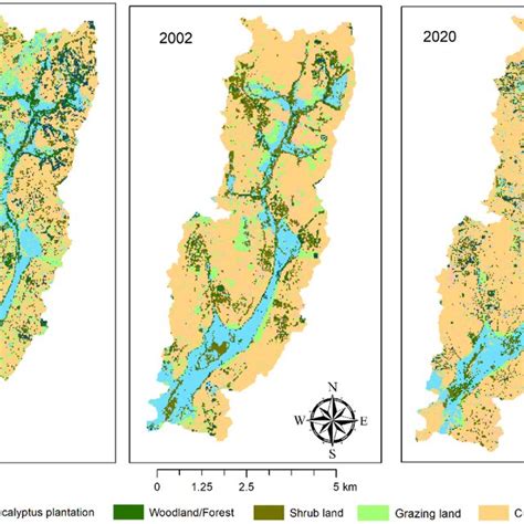 Lulc Maps Of Kotilan Wetland Watershed Data Source Landsat Tm 1985