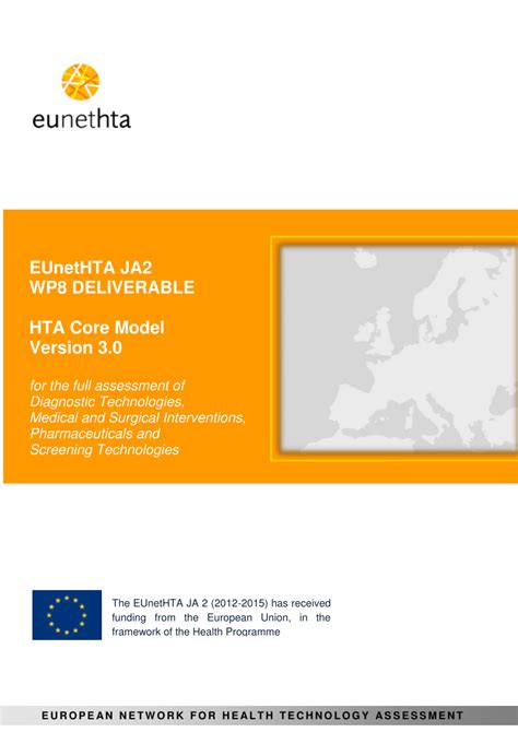 Pdf Eunethta Hta Core Model Patient And Social Aspects