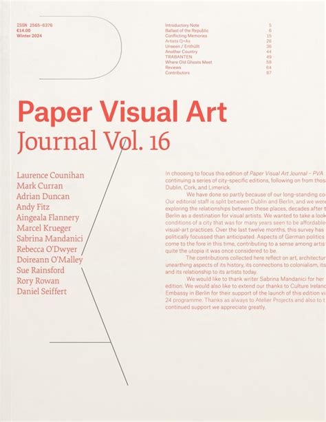 Issue 16 Paper Visual Art