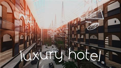 Building A Luxury Hotel In Bloxburg 99 Plot Data Youtube