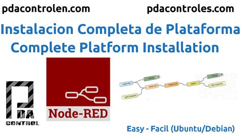 Installation Node Red Platform Pdacontrol