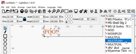 Font List Preview Os Specific Lightburn Software Forum
