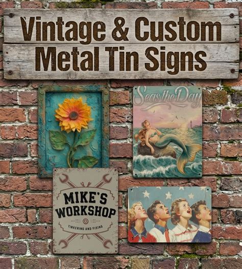 Metal Signs Vintage And Custom Metal Tin Wall Art Starcove Fashion