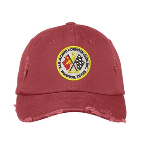 San Jacinto Corvette Club District Distressed Cap Hyperstitch Inc