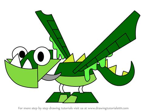 How To Draw Slusho From Mixels Mixels Step By Step