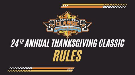 Thanksgiving Classic Rules