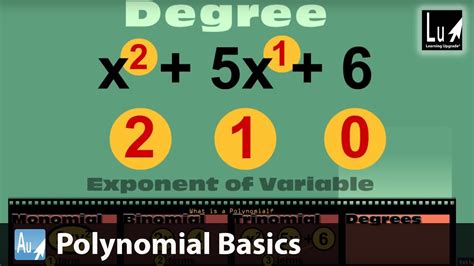 Polynomial Basics Learn Algebra Learning Upgrade App YouTube