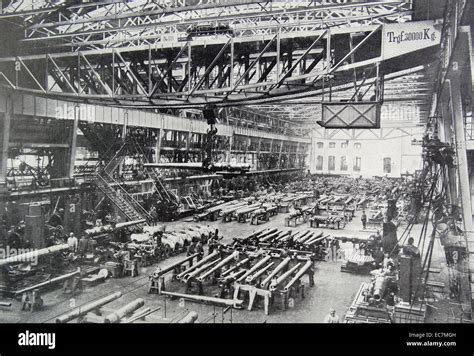 Krupps Armaments Factory In Germany During In The First World War Stock
