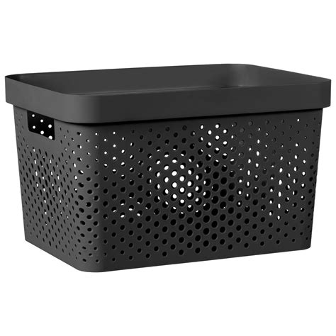 Black Rectangle Storage Baskets At Austin Bavister Blog
