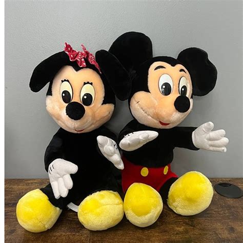 Disneyland Mickey And Minnie Mouse Plush Set Vintage Etsy
