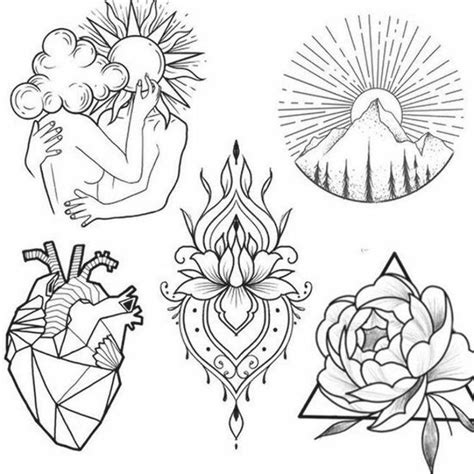 Girly Tattoo Flash Designs