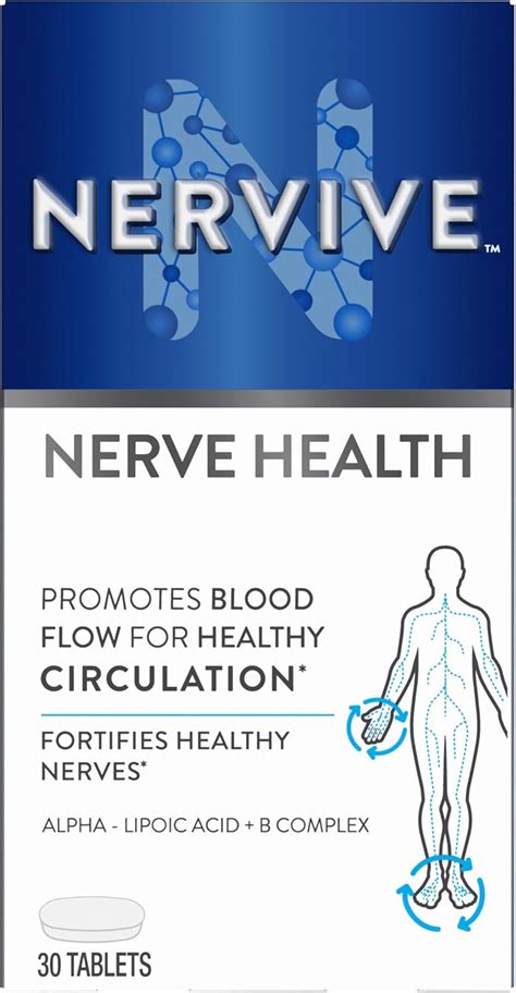 Nervive Nerve Health With Alpha Lipoic Acid To Fortify 30 Count Pack