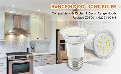 𝙉𝙚𝙬 Range Hood Light Bulbs 92348 62351 Z0b0011 Fits For Zephyr And Dacor