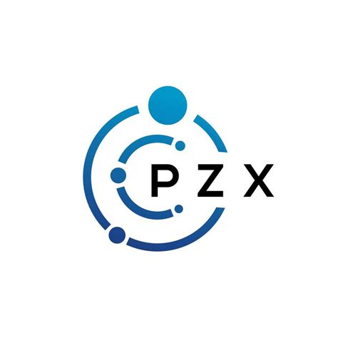 PZX letter technology logo design on white background. PZX creative ...