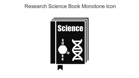 Research Science Book Monotone Icon In Powerpoint Pptx Png And Editable Eps Format PPT Presentation