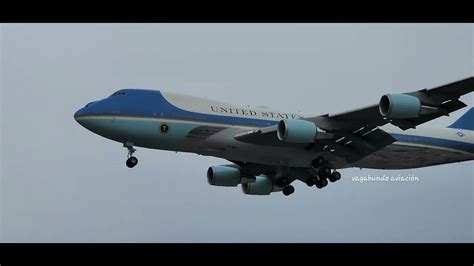 Air Force One Landing At Lax Airport Lax Planes Aviation Af1 Youtube