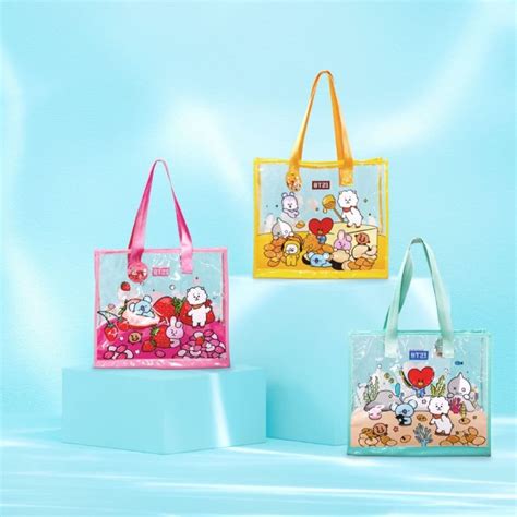 Bt21 Character Eco And Pvc Bag Collection Tradekorea