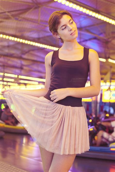 Model Is Almudena From A Photoshoot In The Funfair With Cotton Candy And Carousels ♥