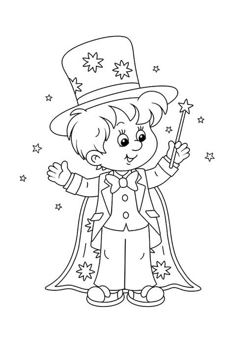 Desenhos De Mágico Para Colorir E Pintar Tudo Para Colorir