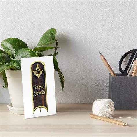 Entered Apprentice Art Board Print By Lawrencebaird Redbubble