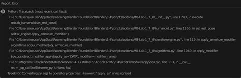Unable To Finalize Character Issue Animate MB Lab GitHub