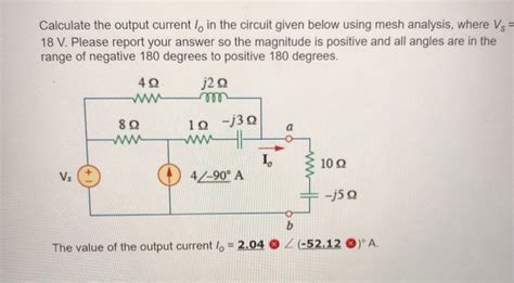 Solved Calculate The Output Current Loin The Circuit Given Chegg