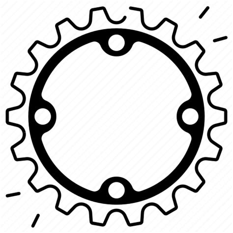 Chainring Chain Ring Bike Chainring Bicycle Chainring Icon