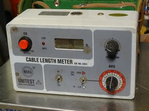 Beha Unitest Cable Length Meter 12vdc No Klm 2003 Joseph Fazzio Incorporated