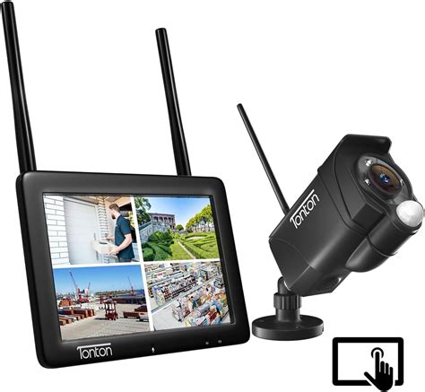 Annke Wireless Security Camera System 7 Lcd Monitor 4ch Wifi Surveillance Ips Touch Screen