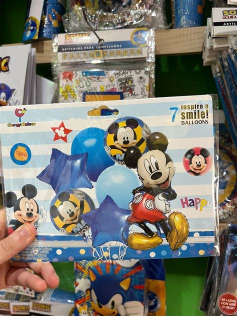 Set Globos Mickey Mouse 5 Piezas Villa Del Globo