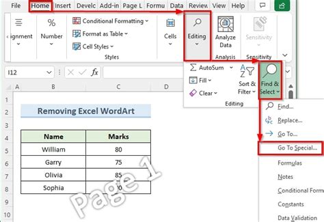 How To Remove Page Watermark In Excel Removehide Page 1 Watermark