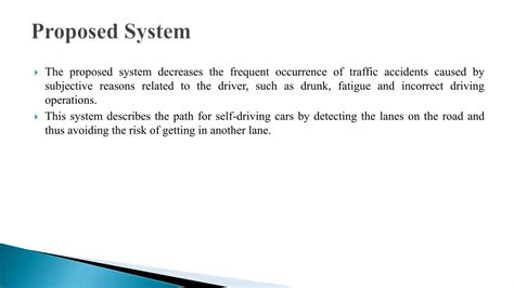 Road Lane Detection For Self Driving Cars Ppt