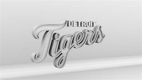Mlb Detroit Tigers Team Logo V1 3d Model By Guimart