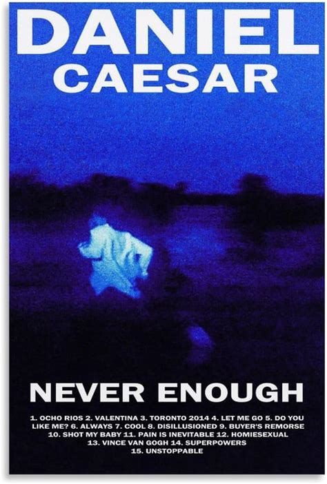 Daniel Caesar Poster Never Enough Album Cover Canvas Art