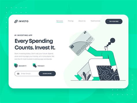 Fintech Banking Investing Landing Page