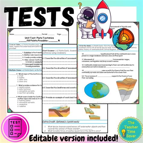 Earth Science Interactive Notebook Plate Boundaries Unit Bundle