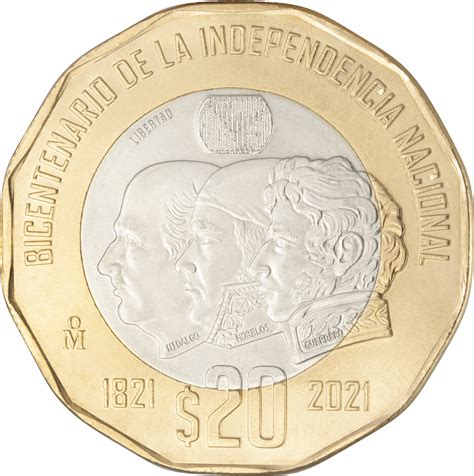 Moneda De 20 Pesos C1 Reciente Circulación Banco De México