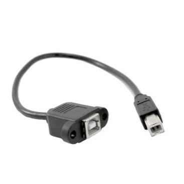 USB B PANEL MOUNT EXTENSION 300mm Prototype DIY