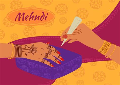 Mehendi Bridal Vector Art Icons And Graphics For Free Download