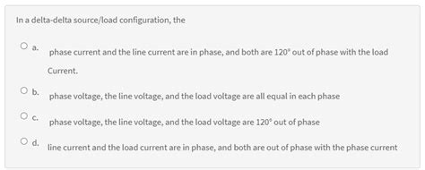 Solved In A Delta Delta Sourceload Configuration The A
