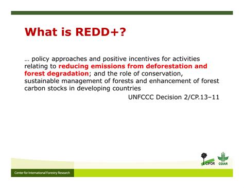 Avoiding Deforestation And Forest Degradation Under A New Climate