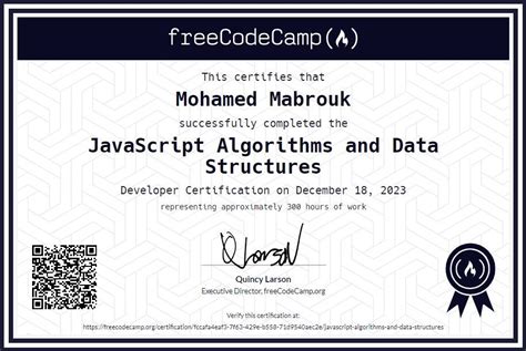 mohamed mabrouk on linkedin freecodecamp javascript algorithms datastructures codingjourney…