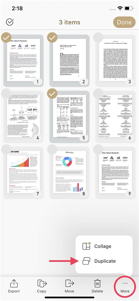 how to duplicate pages in a document doc scan help