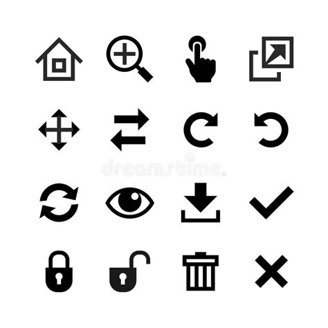 Application Toolbar Icons Stock Vector Illustration Of Copy 32308789