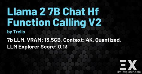 Llama 2 7b Chat Hf Function Calling V2 By Trelis Benchmarks Features And Detailed Analysis