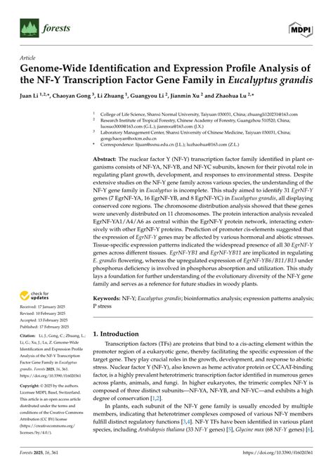 Pdf Genome Wide Identification And Expression Profile Analysis Of The