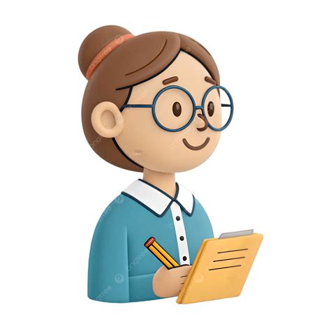 Teacher S Assistant 3d Icon With Clean Design Isolated On White