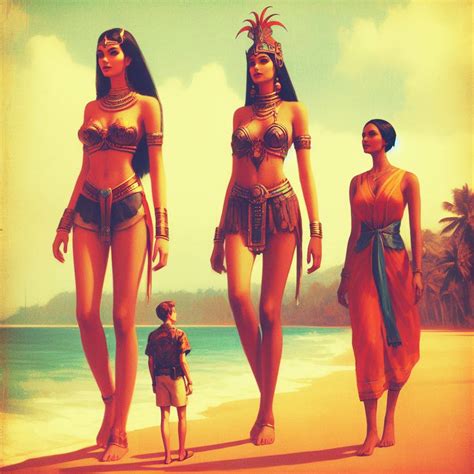 Mini Giantess Tall Woman Lonely Island By Kukoch On Deviantart