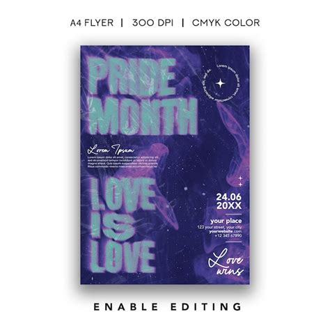 Premium Psd Pride Month Flyer